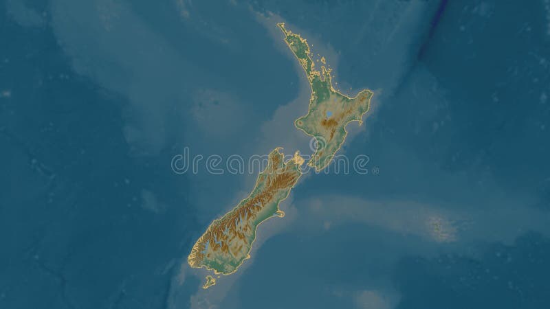 Overview Map of the New Zealand Coromandel Peninsula Stock Vector ...