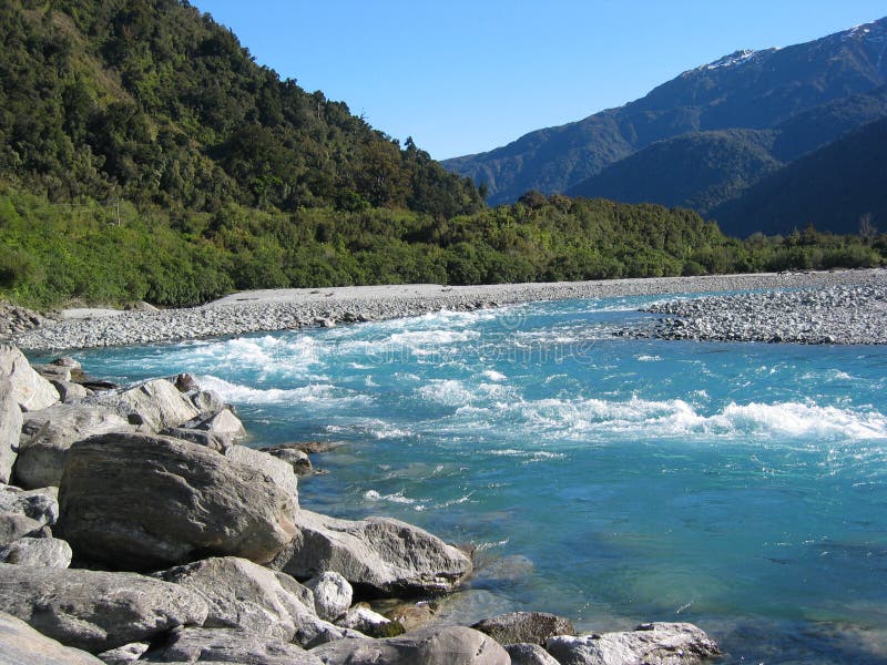 Stream and River of Perspective Stock Image - Image of color ...
