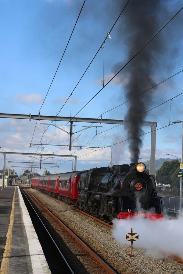 New Zealand Steam Train Special Excursion Editorial Photography - Image ... New Zealand Steam Train Special Excursion Editorial Photography - Image ...