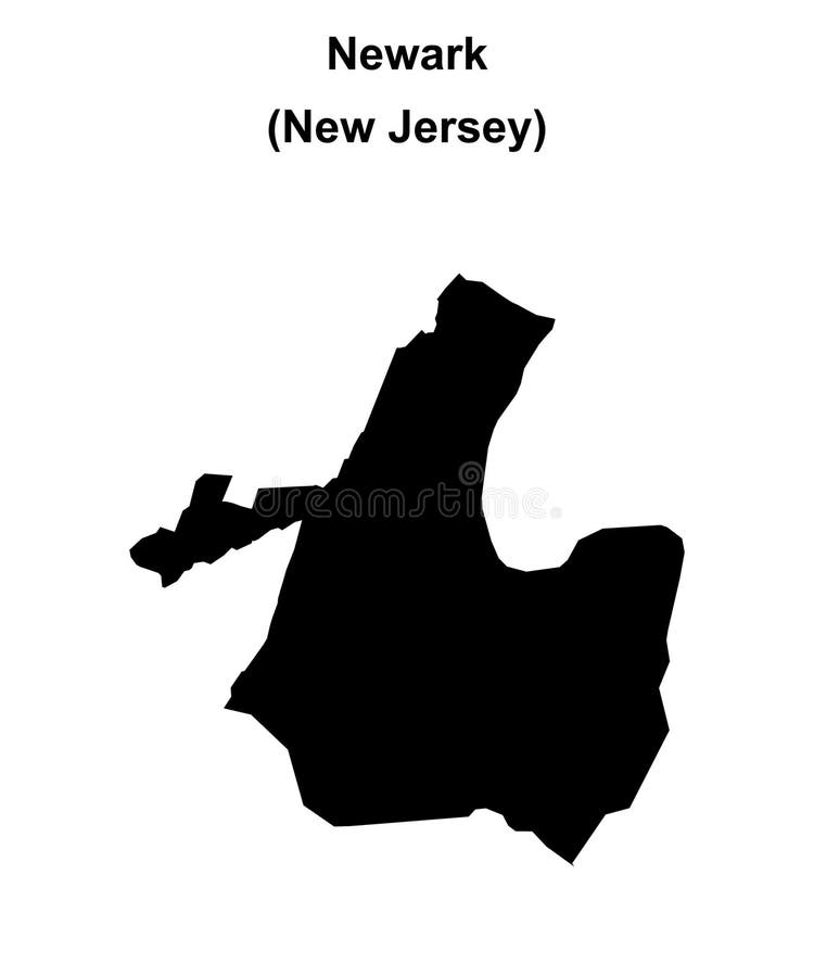 Newark outline map stock vector. Illustration of tourism - 357487481