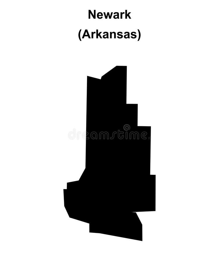 Newark outline map stock illustration. Illustration of shape - 385907843