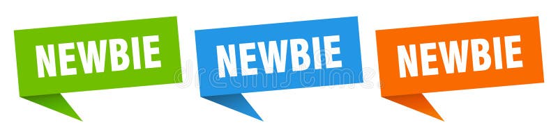 Newbie Banner Template. Newbie Ribbon Label Stock Vector - Illustration ...