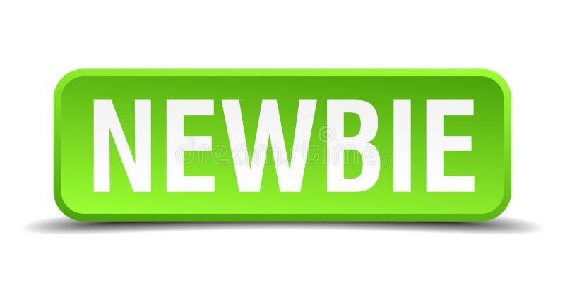 Newbie button stock vector. Illustration of note, threedimensional ...