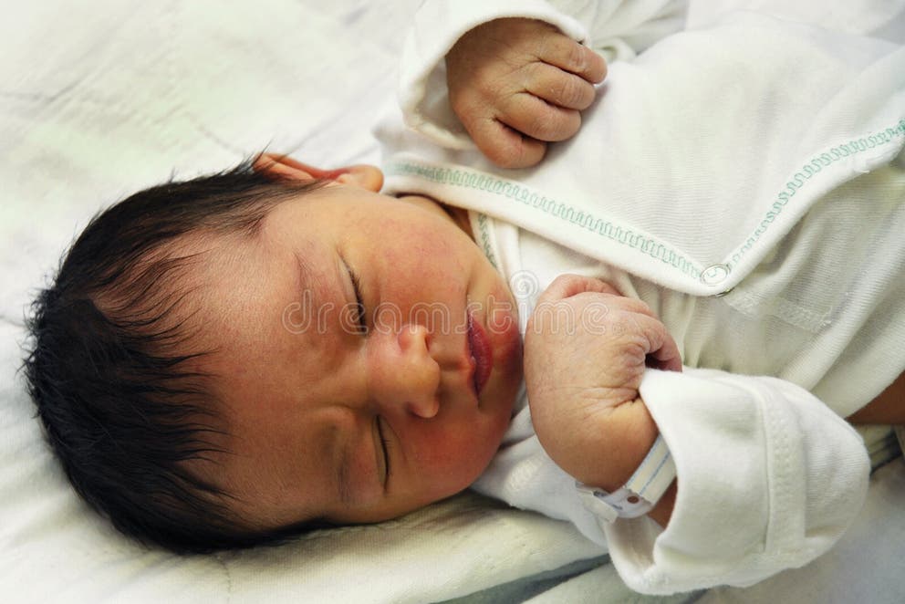 Newborn stock image. Image of bracelet, delivery, baby - 2388003