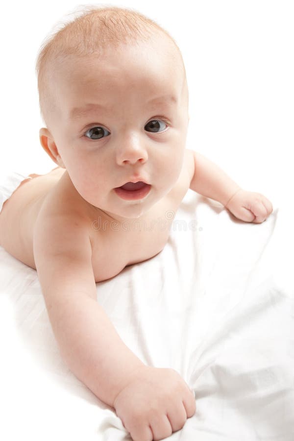 Full Body Photo of Newborn Baby Peaceful and Sleep Stock Image - Image ...