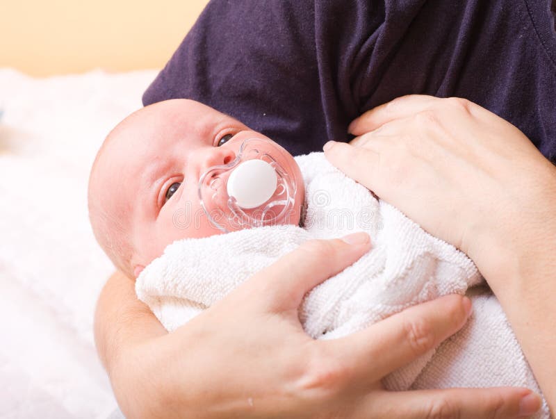 Newborn Baby (at the Age of 7 Days) Stock Image - Image of people ...