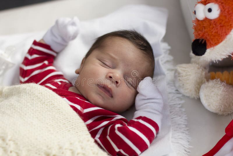Newborn baby stock image. Image of person, small, sleeping - 40286013