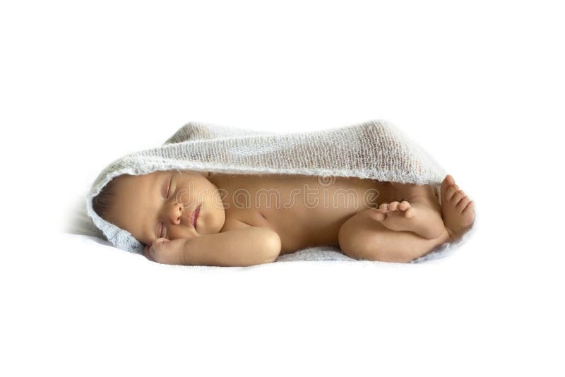 Newborn baby in a cocoon stock photo. Image of beauty - 27923426