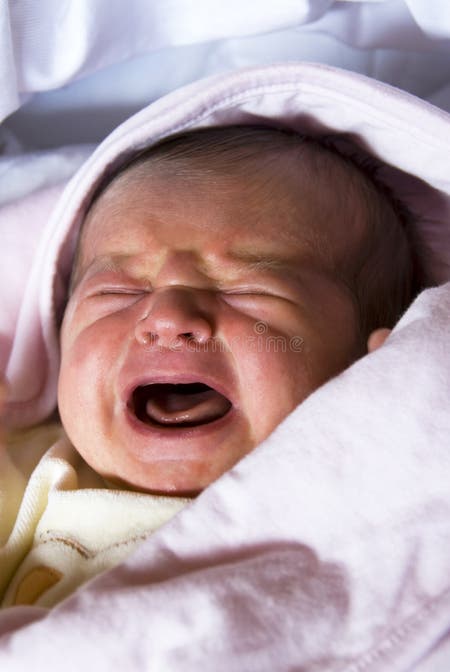 Newborn baby crying stock photo. Image of infant, life - 13958412