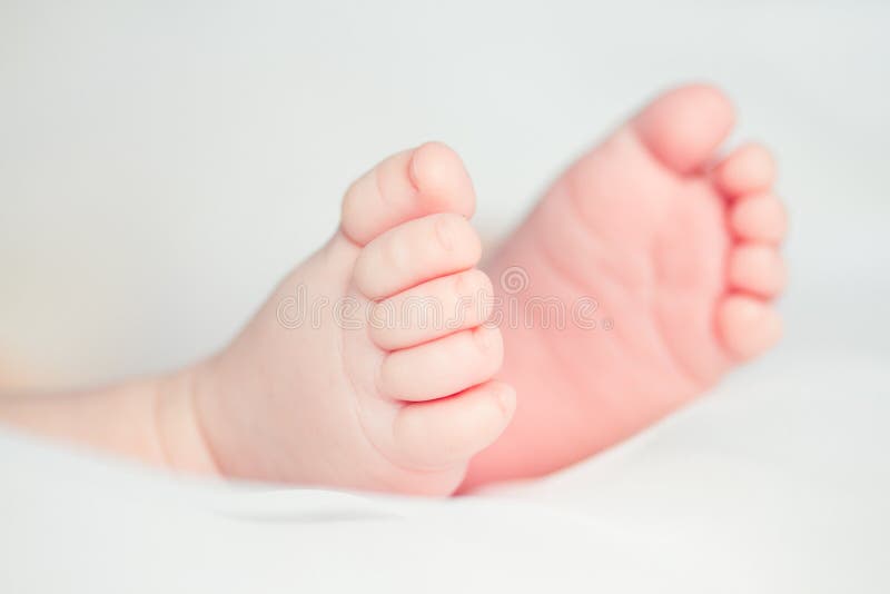 Newborn baby feet stock image. Image of sole, body, months - 63544499