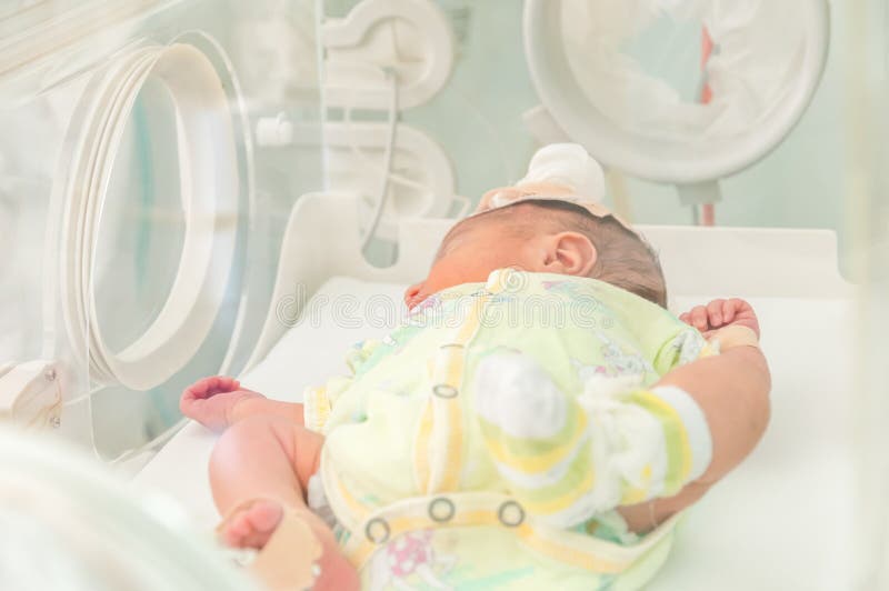 Newborn Baby in Hospital - Color Image Editorial Image - Image of ...