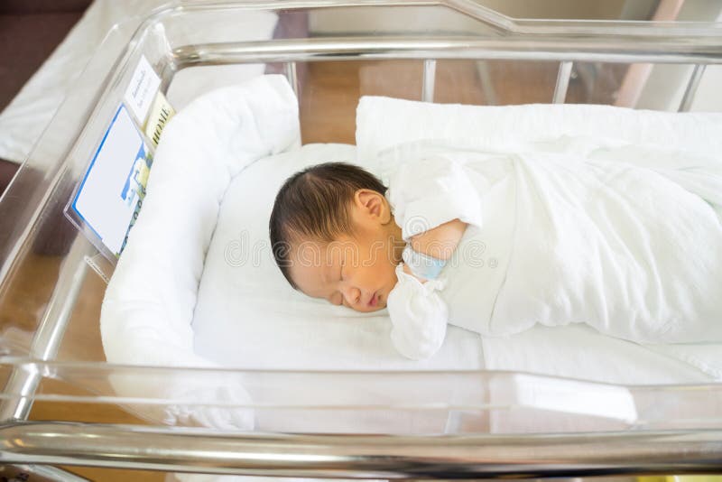 Newborn Baby in the Hospital Room Stock Photo - Image of maternity ...