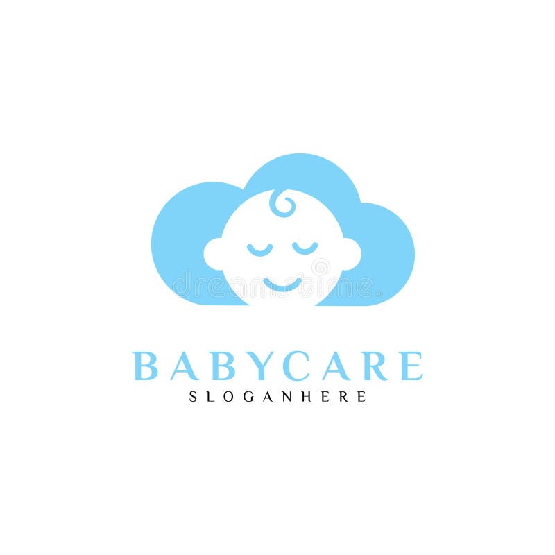 Newborn Baby Logo Template Design Vector. Stock Vector - Illustration ...