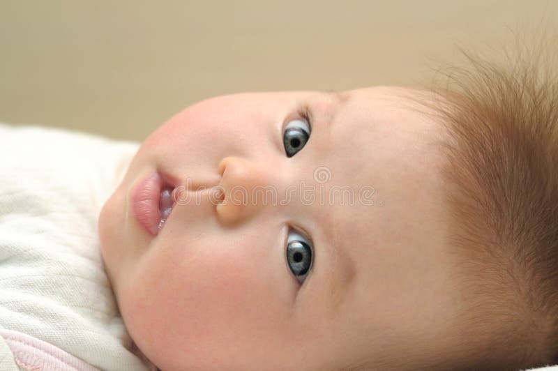 Newborn baby looking stock photo. Image of motherhood - 40104438