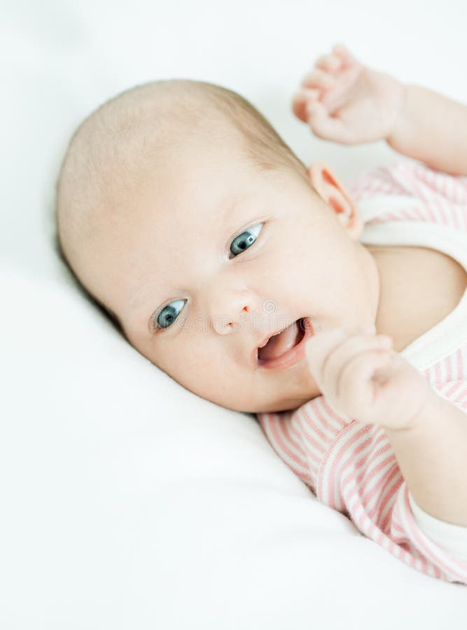 Newborn baby one month age stock image. Image of young - 41827391