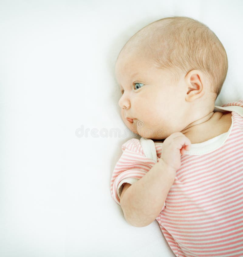 Newborn baby one month age stock photo. Image of soft - 41827414