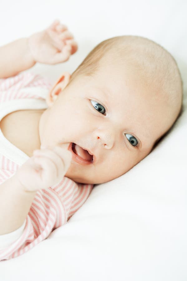 Newborn baby one month age stock image. Image of white - 41827441