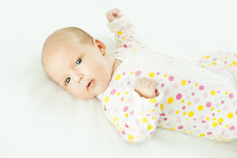 Newborn baby one month age stock image. Image of young - 42025785