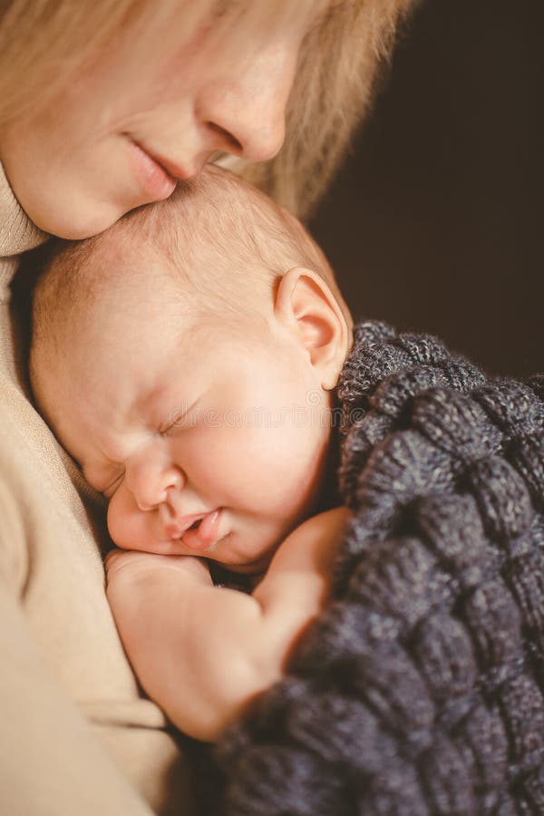 Newborn baby resting stock image. Image of blanket, baby - 36332255
