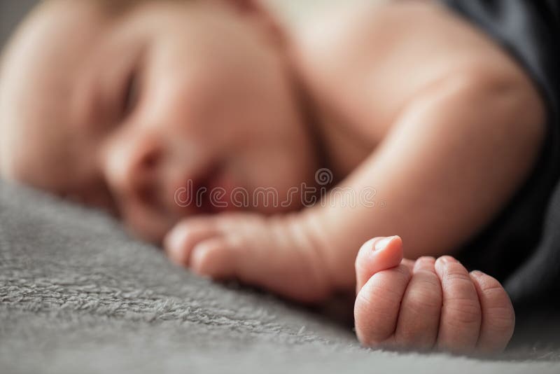 Newborn babyâ€™s hand stock photo. Image of hand, horizontal - 214538960