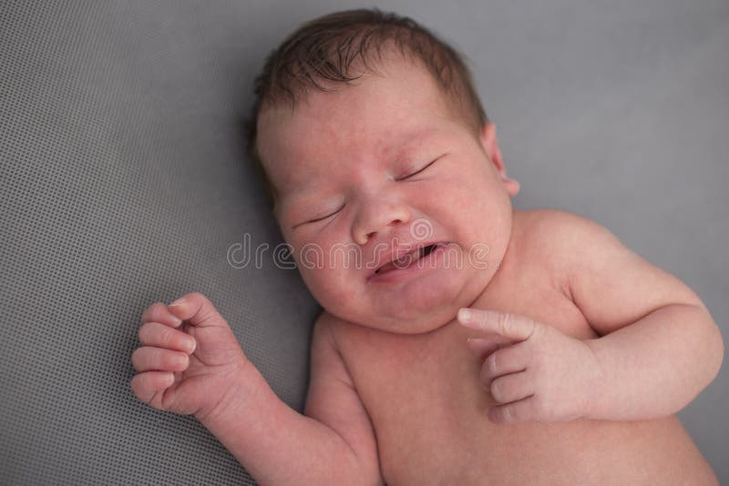 Screaming newborn baby stock photo. Image of happiness - 36100028