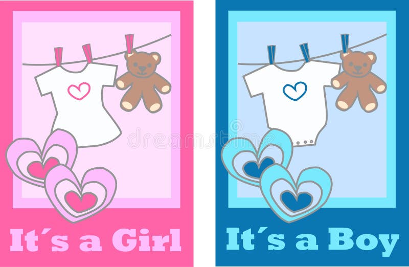 Newborn cards stock vector. Illustration of childhood - 16577381