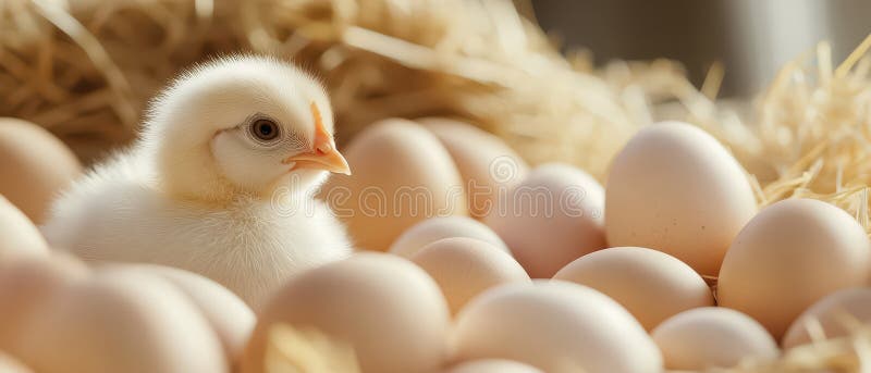 Newborn Chick Unhatched Eggs Straw Stock Photos - Free & Royalty-Free ...
