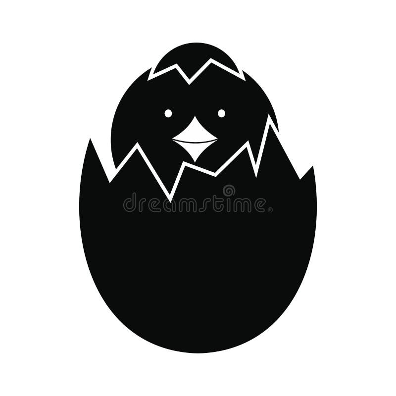 Chicken Hatching Icons Set Cartoon Vector. Egg Nest Stock Vector ...