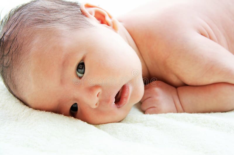 Newborn infant stock image. Image of baby, lovable, newborn - 6333003