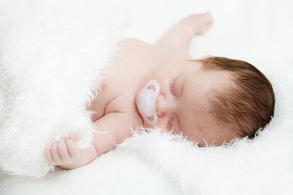 Newborn sleeping child stock image. Image of care, child - 23336325