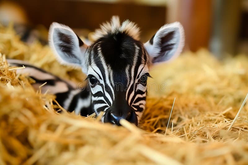 Newborn zebra foal stock photo. Image of group, cute - 22042402