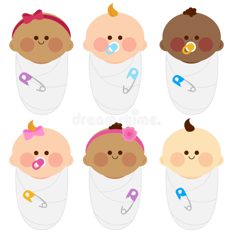 Swaddled Baby Stock Illustrations – 1,508 Swaddled Baby Stock ...