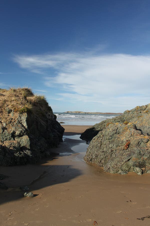Newborough Beach, Anglesey, Wales Stock Photo - Image of dramatic ...