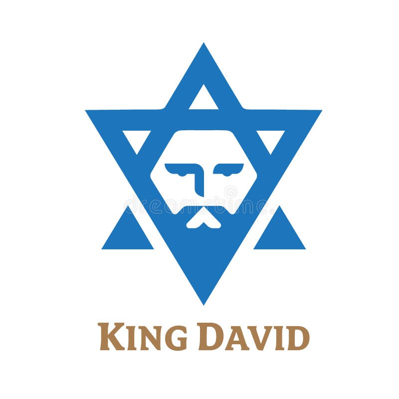 King David New Version Symbol Stock Vector - Illustration of jerusalem ...