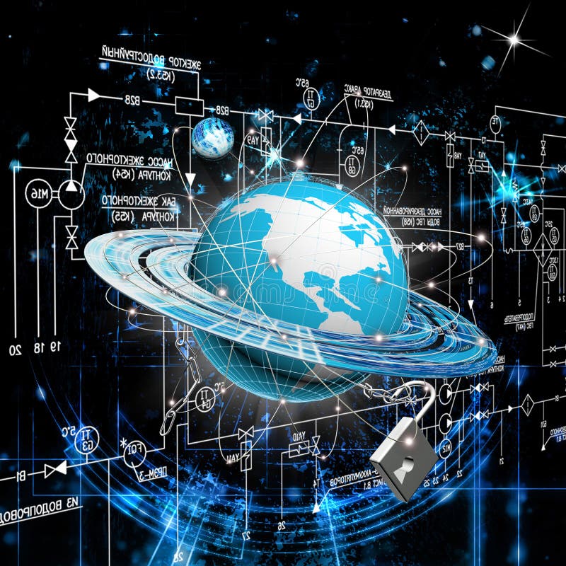 The Newest Internet Technologies Stock Illustration - Illustration of ...