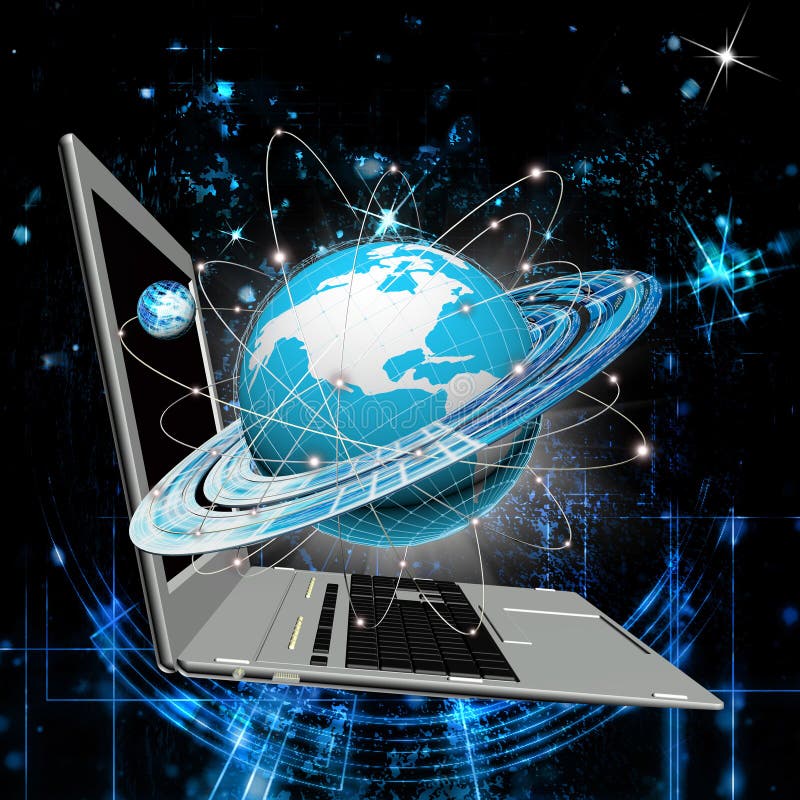 The Newest Internet Technologies Stock Illustration - Illustration of ...