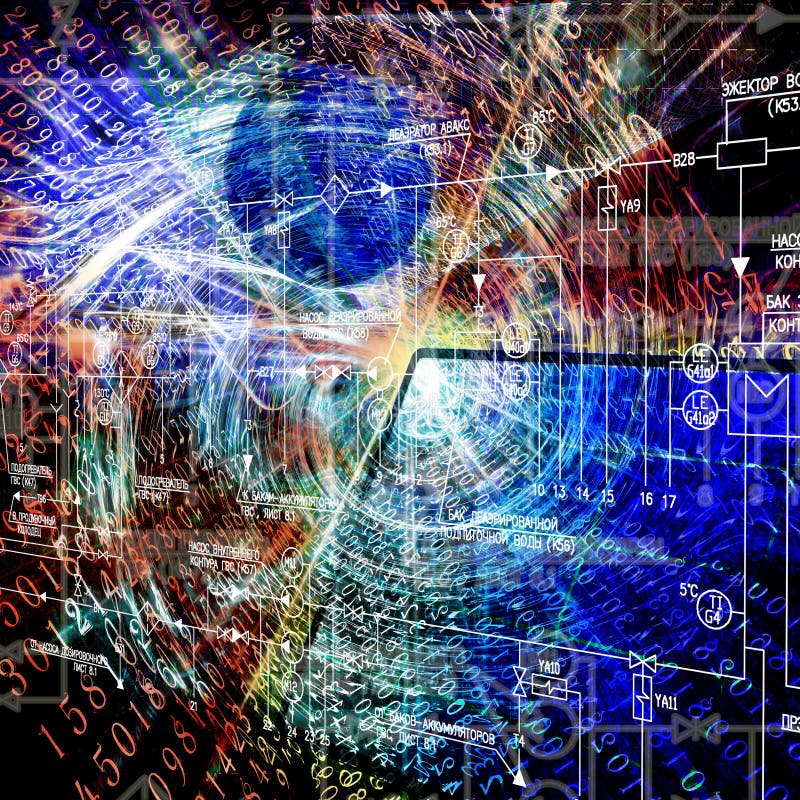 The Newest Power Technologies Stock Illustration - Illustration of ...