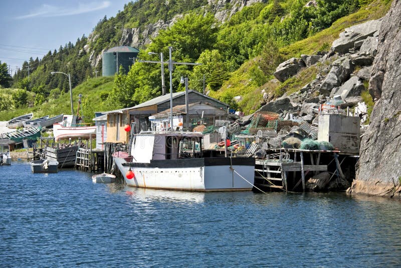 Newfoundland Fishing Boats stock photo. Image of scallop - 10517522