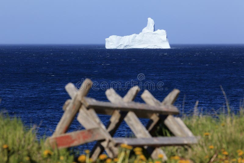 Newfoundland Iceberg in Spring Time Stock Photo - Image of canada ...