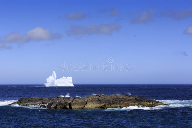 Newfoundland Iceberg in Spring Time Stock Photo - Image of newfoundland ...