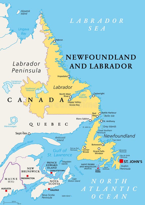 Newfoundland and Labrador, Easternmost Province of Canada, Political ...