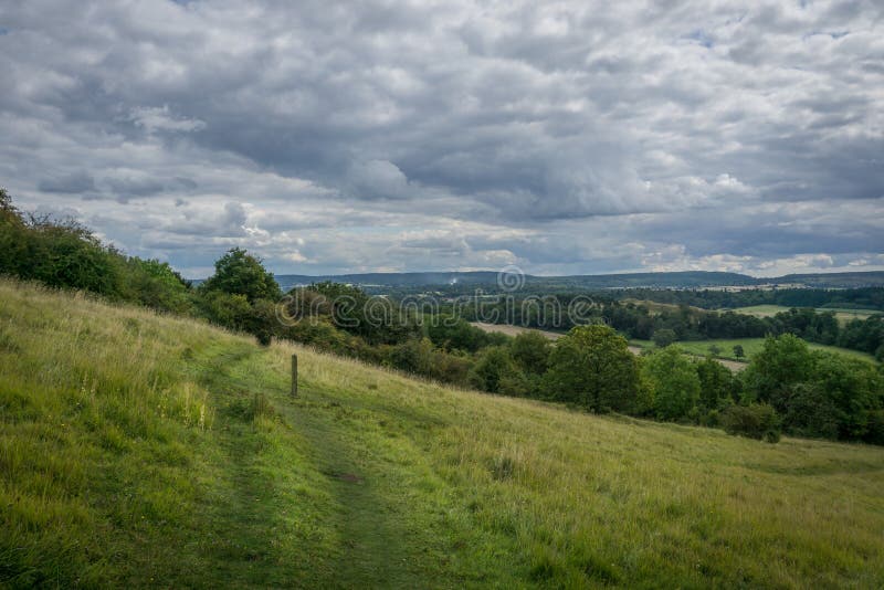 Newlands Corner_Path stock image. Image of outdoors, walking - 44164325