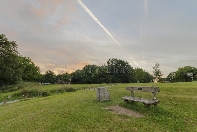 Newlands Corner Path 2 stock photo. Image of grass, newlands - 44164384