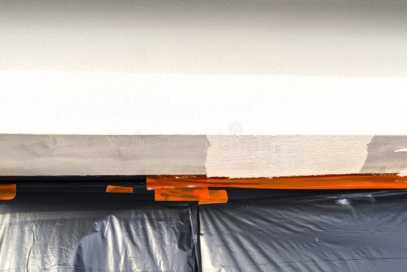 A Newly Applied Layer of Silicone Plaster on the Window Jamb, the ...