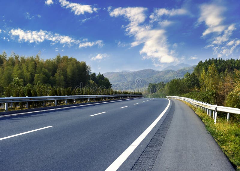 Newly built highway stock image. Image of asphalt, long - 49976293