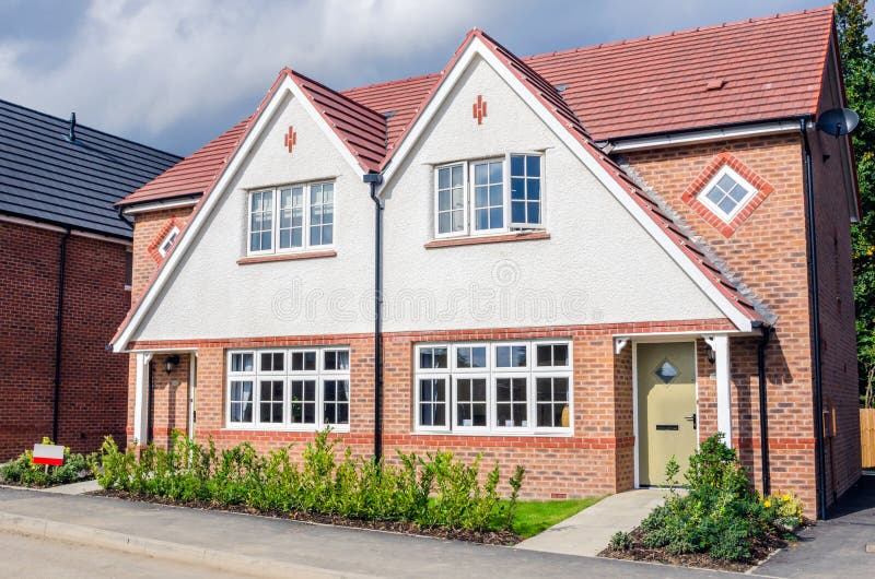 Newly Built House stock image. Image of windows, colorful - 92587223