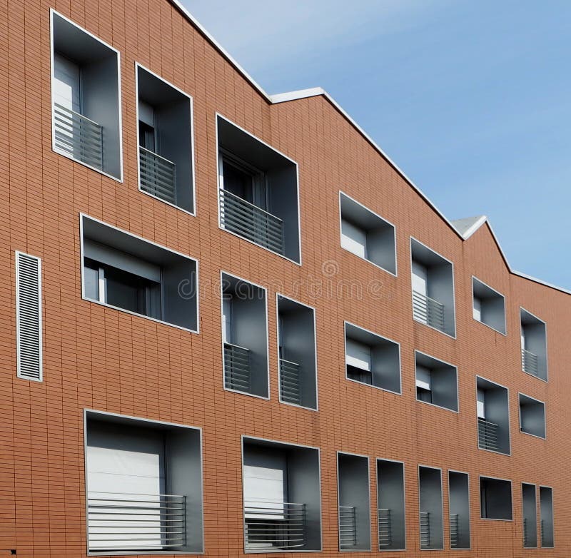 Newly Built Residential Building Stock Photo - Image of newly, details ...