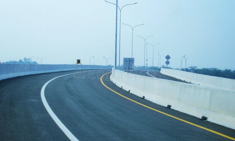 A newly built toll road stock image. Image of road, outdoor - 252460931