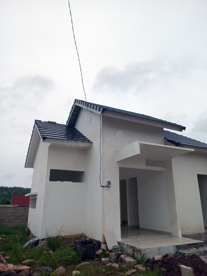 Newly Built White House with Exposed Wiring Stock Photo - Image of ...