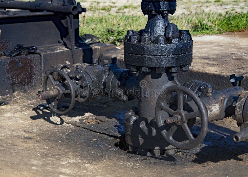 Newly installed wellhead stock image. Image of deep - 129561667